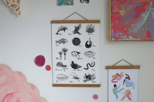 Te Reo Māori Illustrated Alphabet Poster - Digital Download– Aho Creative