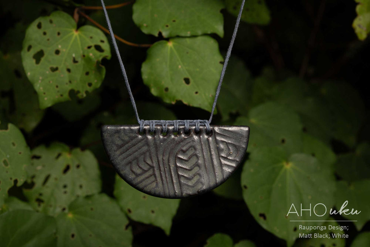 Rauponga Whakakai (Pendant), Matte Black PREORDER – Aho Creative