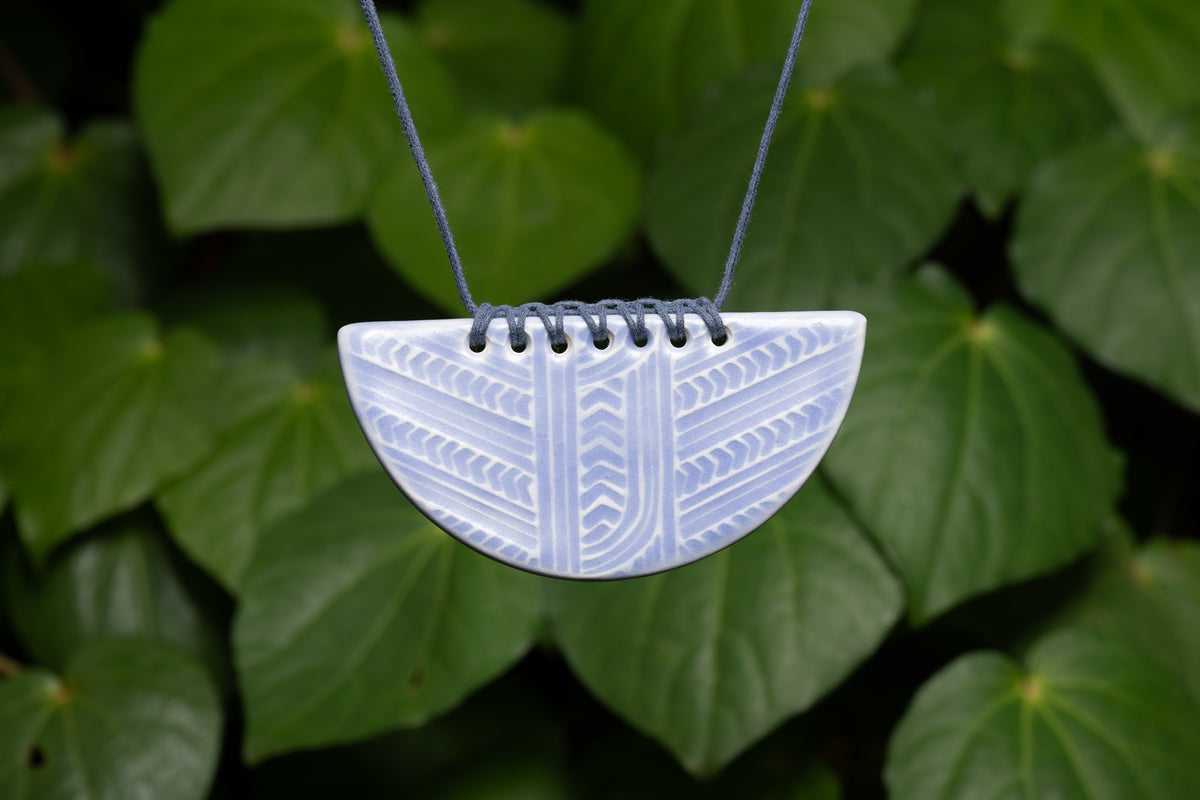 Rauponga Whakakai (Pendant), Takarepo (blueish purple, One-off) – Aho ...