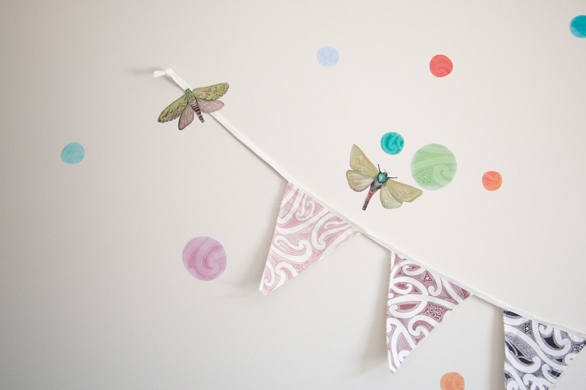 Native Moth and Butterfly Wall Decal Set– Aho Creative